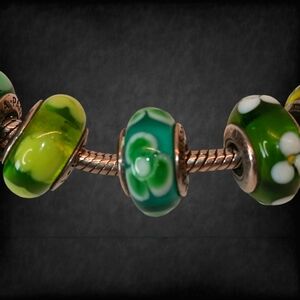 Pandora | Jewelry | Authentic Pandora Silver Bracelet With 6 Stunning ...